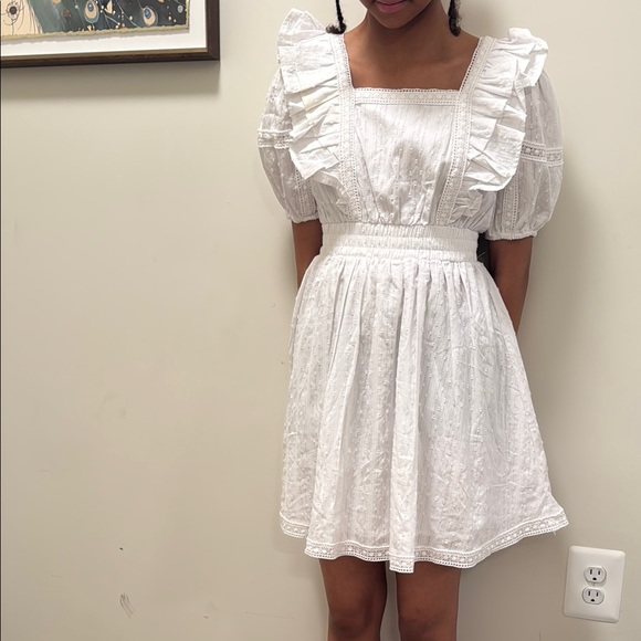 Habitual | Dresses | Habitual White Square Neck Mini Sundress With ...